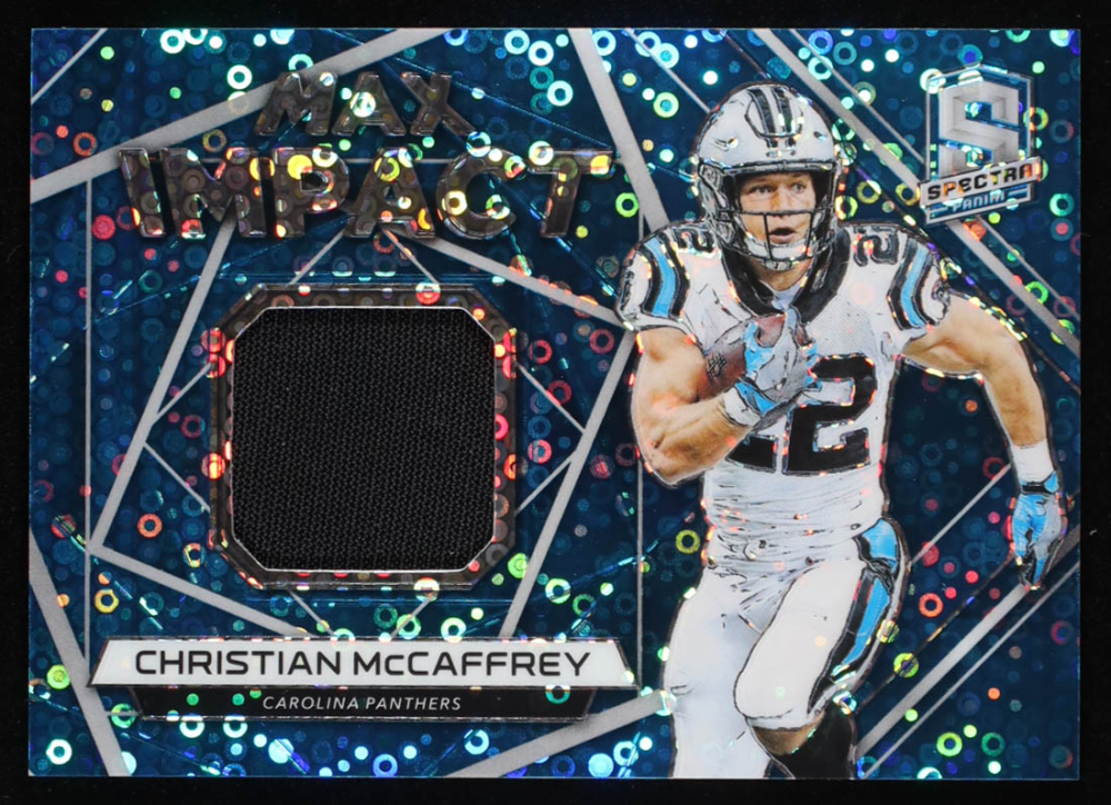 Christian McCaffrey 2019 Spectra #MI-12 Max Impact - Neon Blue /99 ...