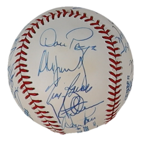 OAL Baseball Signed by (23) with Tim Raines, Frank Thomas, Sammy Sosa ...