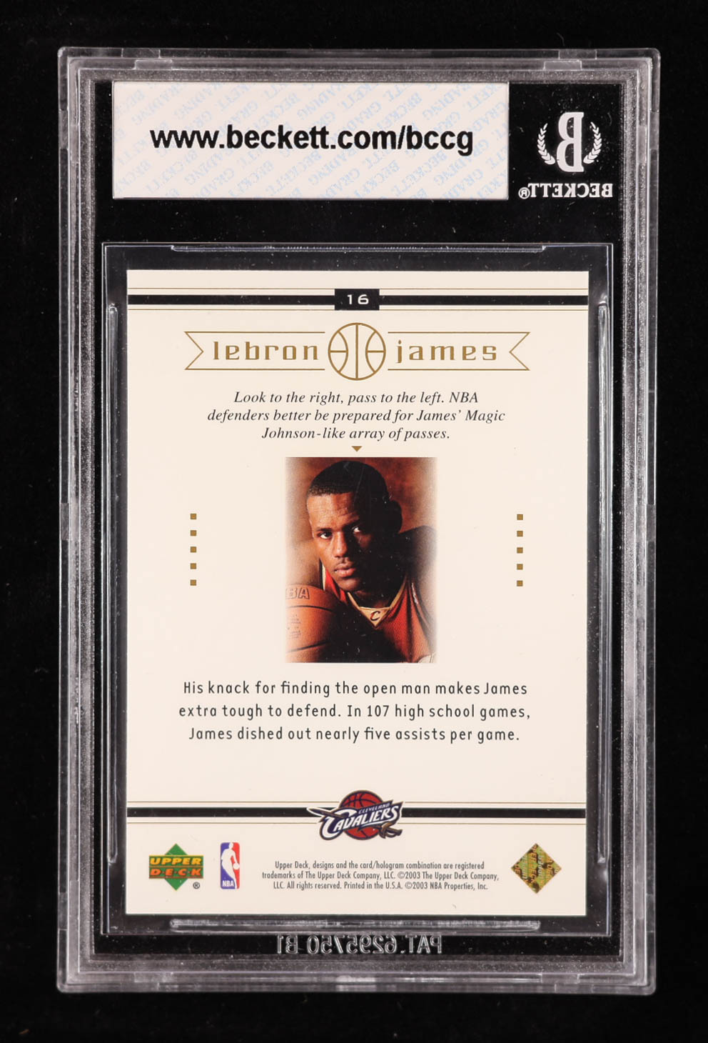 LeBron James 2003 Upper Deck LeBron James Box Set #16 / The Magic Touch ...