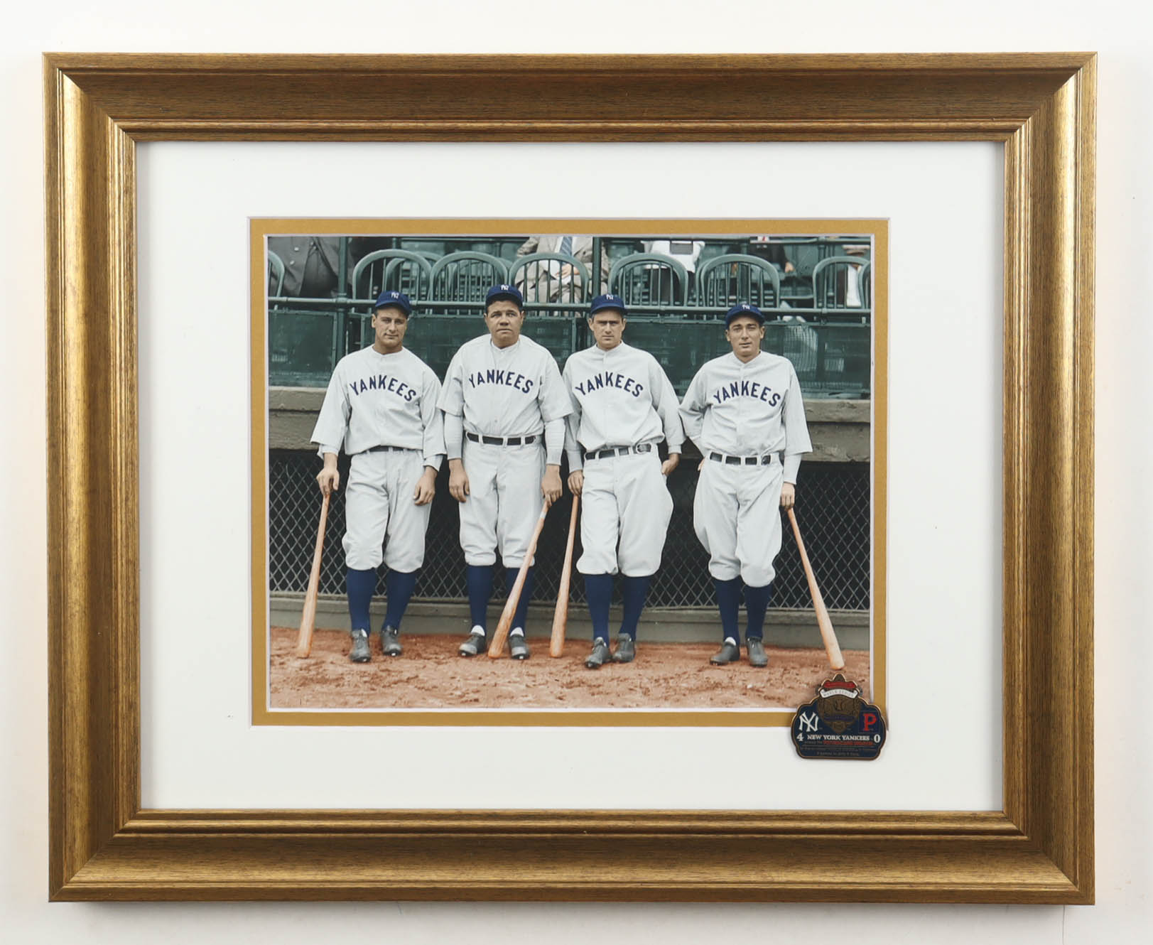 New York Yankees "Murderer's Row" Custom Framed Colorized Art Print ...