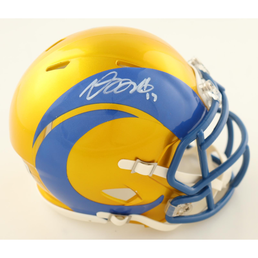 Davante Adams Signed Rams Flash Alternate Speed Mini Helmet (Beckett ...