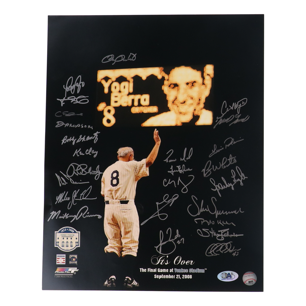 "Yogi Berra's Final Game" 16x20 Photo Signed by (25) with Mickey Rivers ...