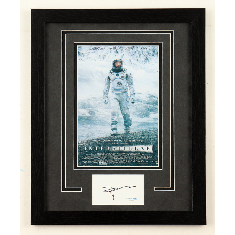 Matthew McConaughey Signed "Interstellar" Custom Framed Cut Display ...