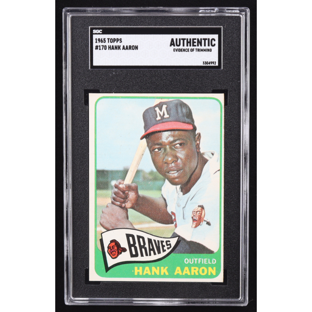 Hank Aaron 1965 Topps #170 (SGC) | Pristine Auction