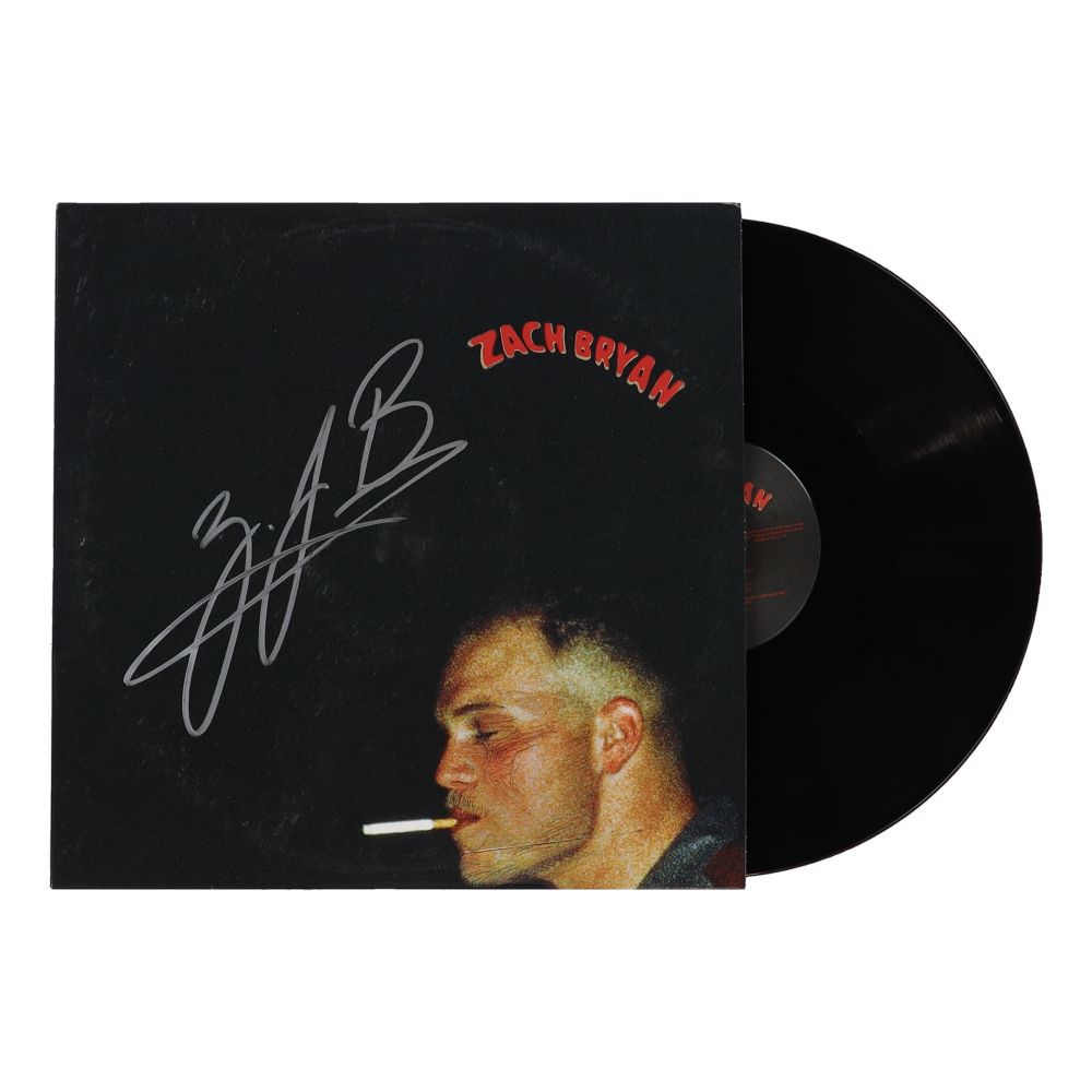 Zach Bryan Signed "Zach Bryan" Vinyl Record Album Cover (JSA ...