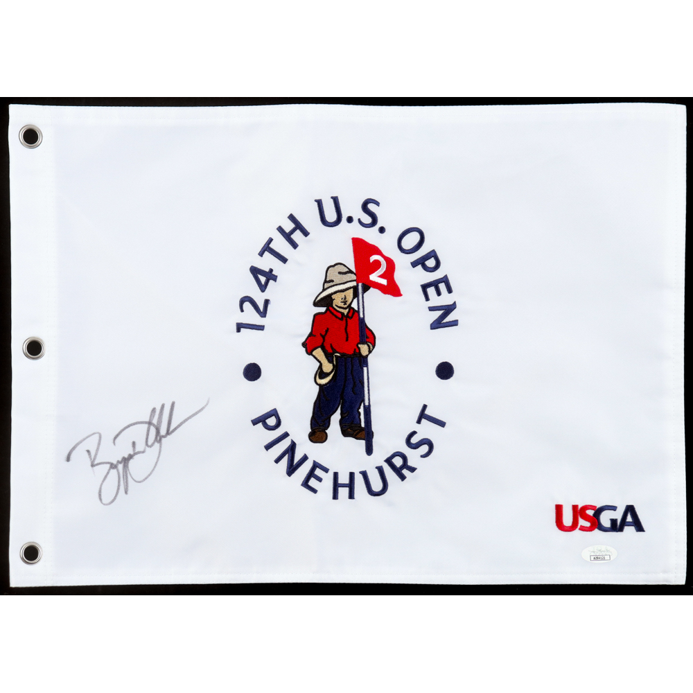 Bryson DeChambeau Signed 2024 "124th U.S. Open Pinehurst" Golf Pin Flag ...