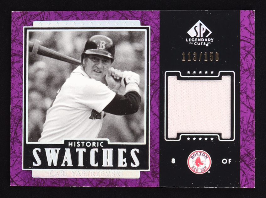 Carl Yastrzemski 2003 SP Legendary Cuts Historic Swatches Purple #CY ...