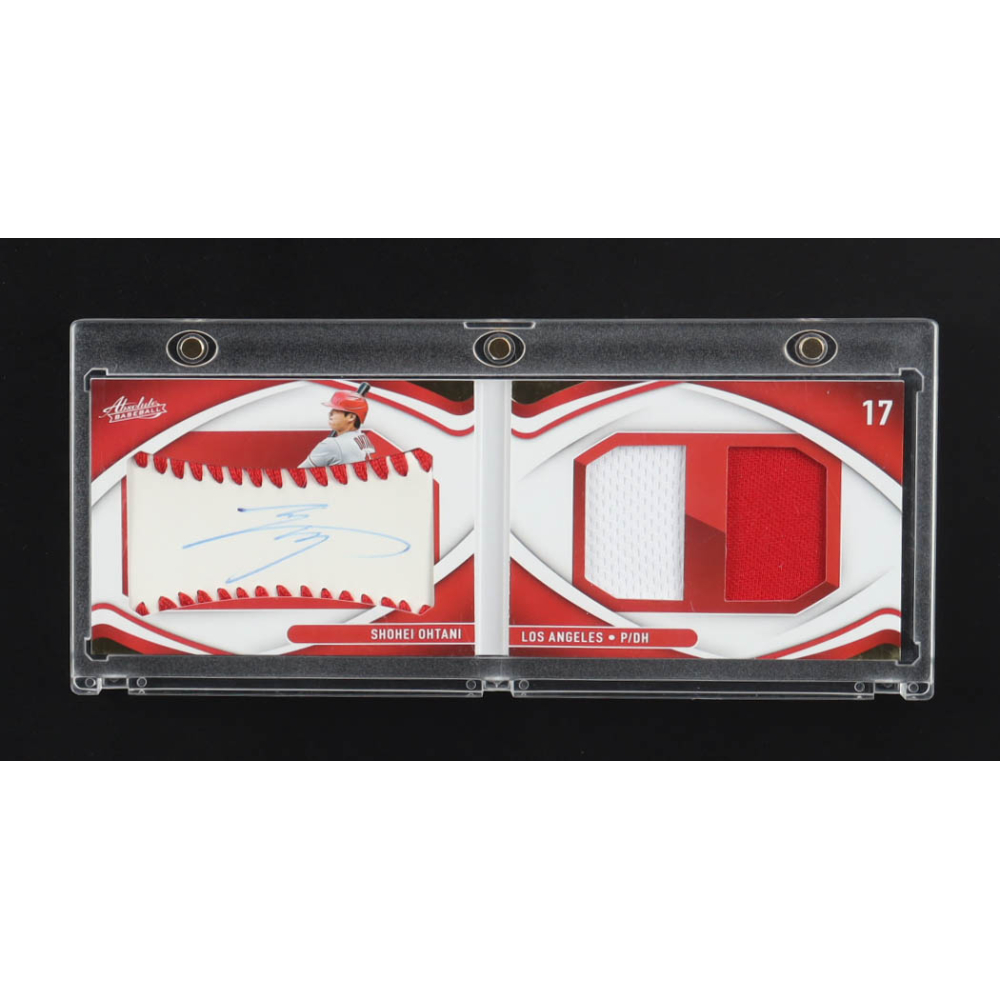 Shohei Ohtani 2022 Panini Absolute Baseball Material Booklet Signatures ...