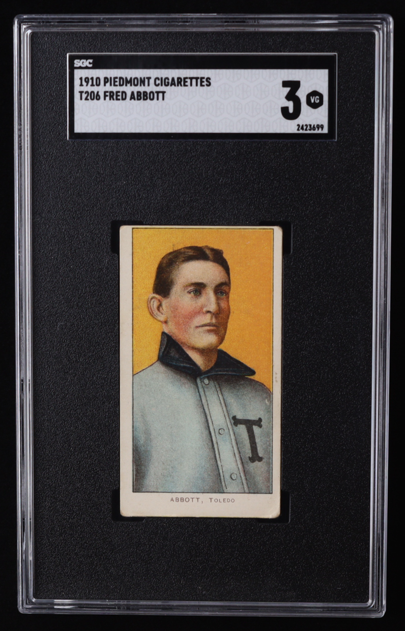 Fred Abbott 1910 Piedmont Cigarettes #T206 (SGC 3) | Pristine Auction
