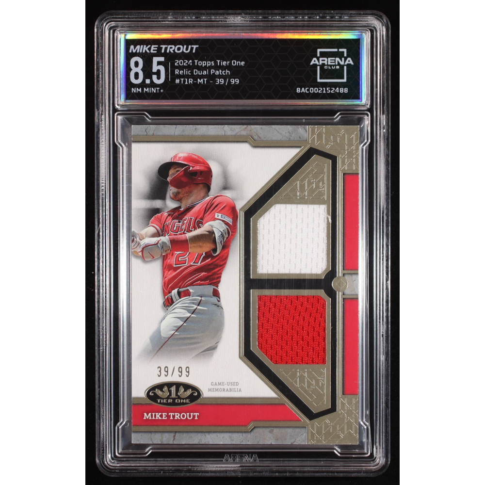 Mike Trout 2024 Topps Tier One Relics Dual Relic #T1RMT #39/99 (Arena ...