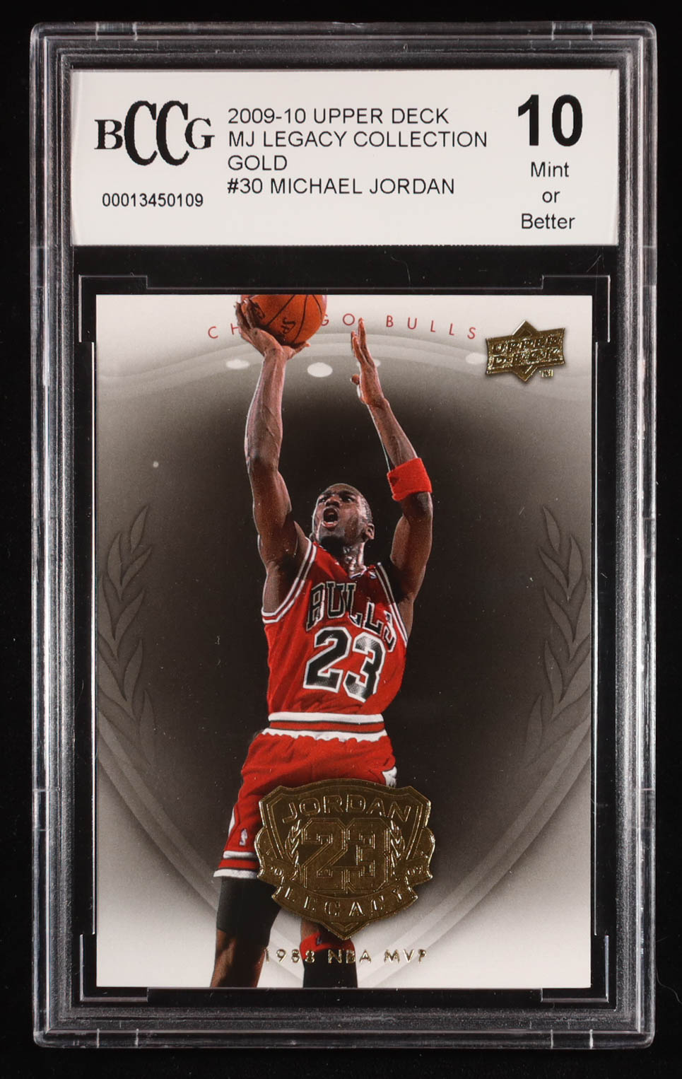 Michael Jordan 2009-10 Upper Deck Michael Jordan Legacy Collection Gold ...