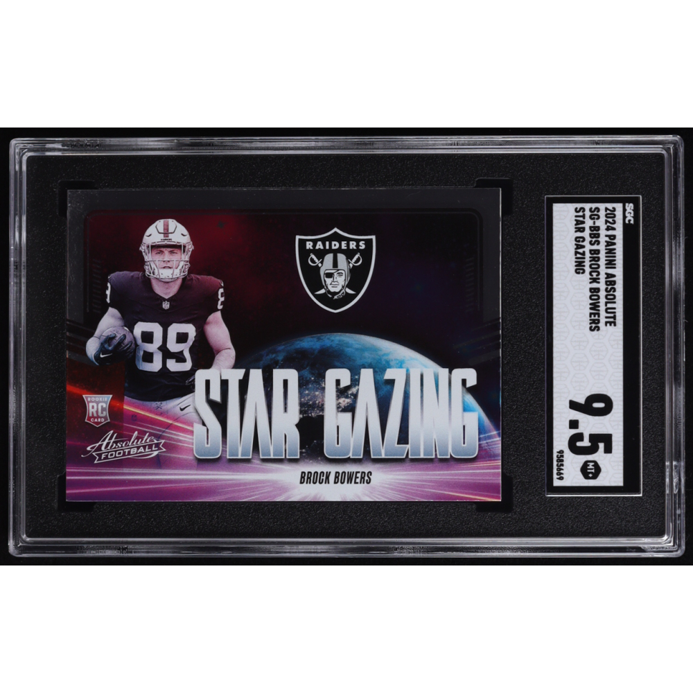 Brock Bowers 2024 Absolute Star Gazing #SGBBS RC (SGC 9.5) | Pristine ...