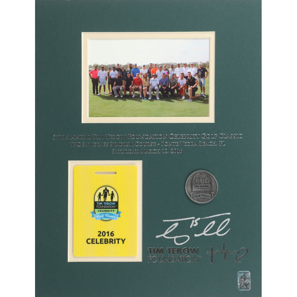 Tim Tebow Signed 2016 "Tim Tebow Foundation Celebrity Golf Classic ...