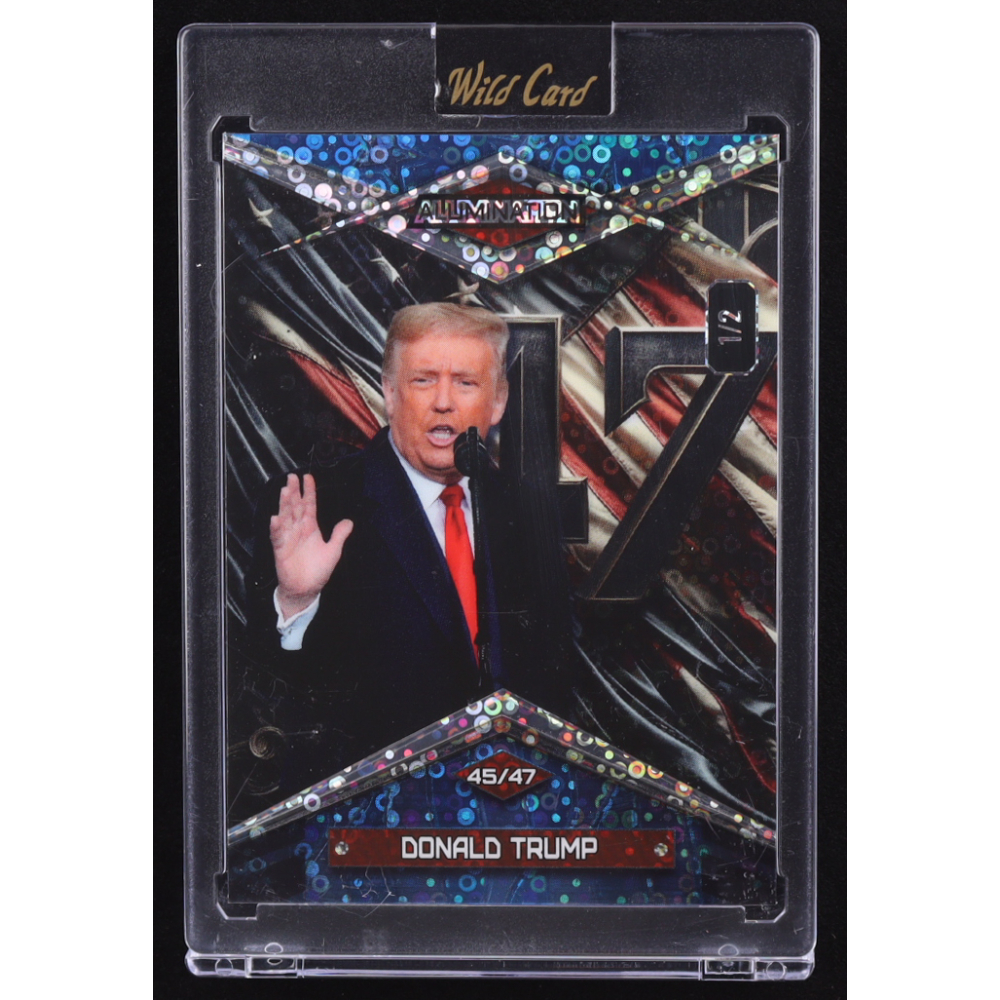 Donald Trump 2025 Wild Card Alumination 47th President Donut Circles ...