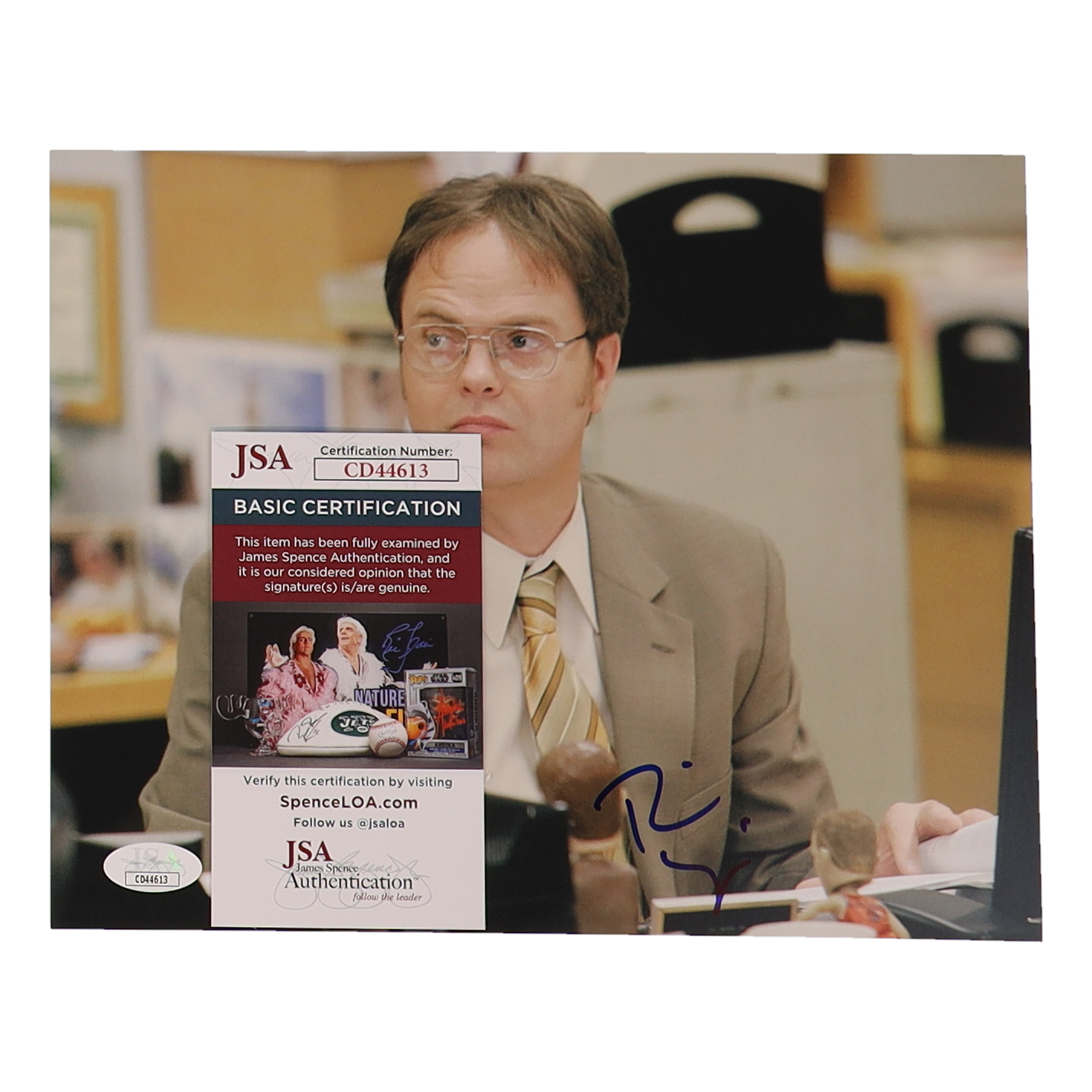 Rainn Wilson Signed "The Office" 8x10 Photo (JSA) | Pristine Auction