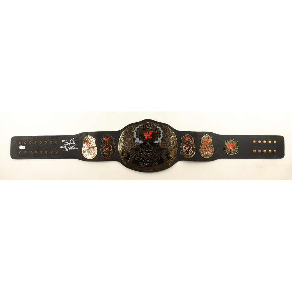 "Stone Cold" Steve Austin Signed Full-Size World Heavyweight Wrestling ...