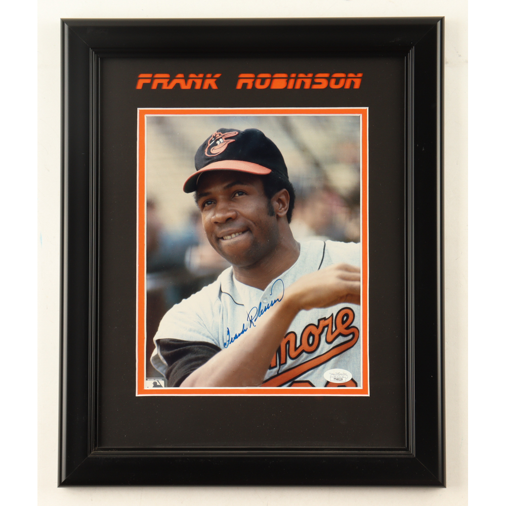 Frank Robinson Signed Custom Framed Photo Display (JSA) | Pristine Auction