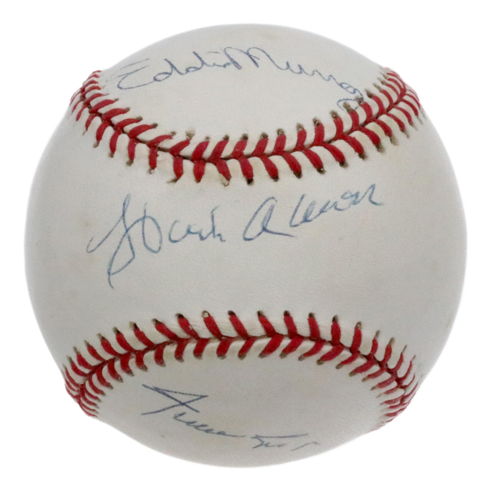 Willie Mays, Hank Aaron & Eddie Murray Signed ONL Baseball (JSA ...