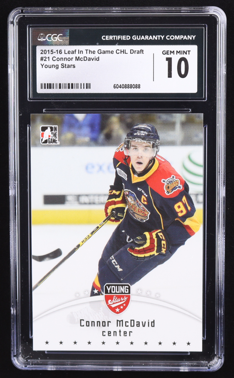 Connor McDavid 2015 ITG CHL Draft #21 RC (CGC 10) | Pristine Auction