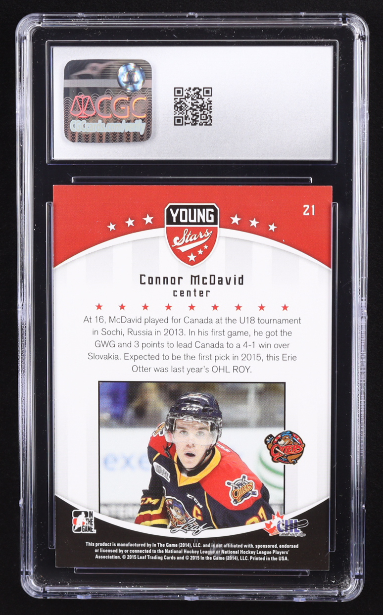 Connor McDavid 2015 ITG CHL Draft #21 RC (CGC 10) | Pristine Auction