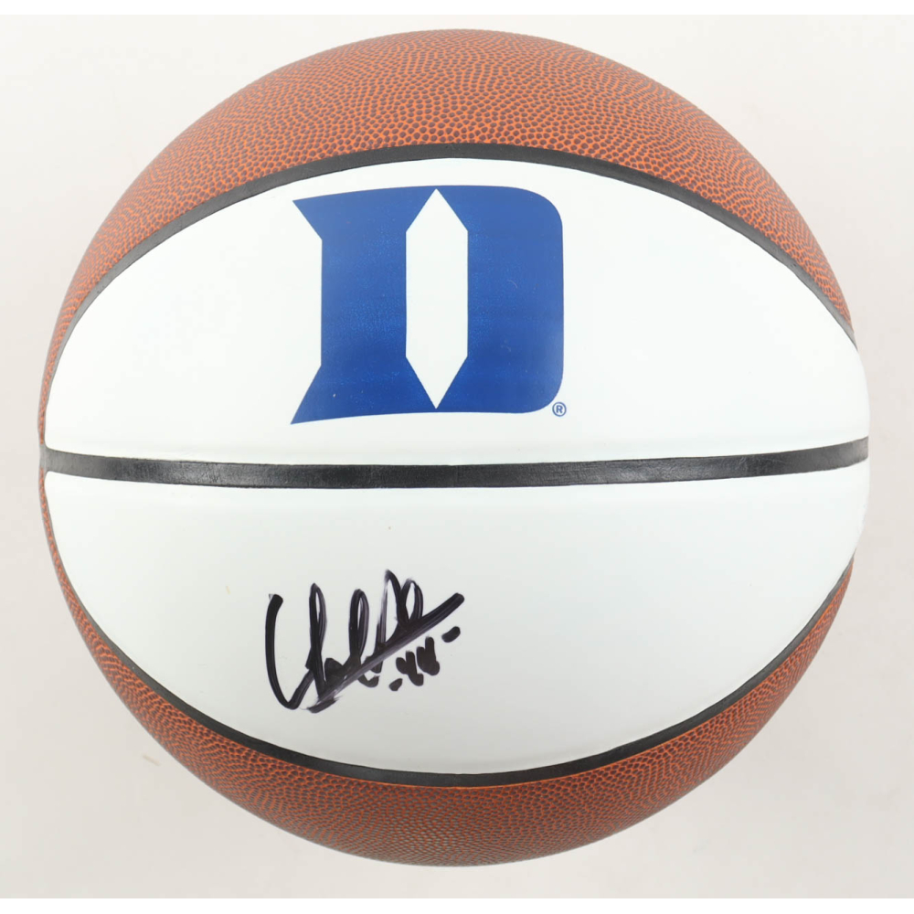 Cherokee Parks Signed Duke Blue Devils Logo Basketball (JSA) | Pristine ...