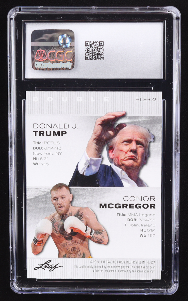 Donald J. Trump / Conor McGregor 2024 Leaf Special Release Exclusive ...