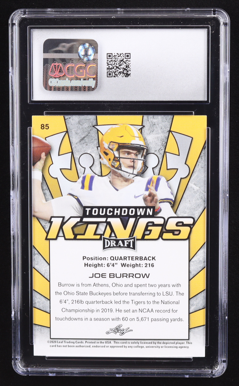 Joe Burrow 2020 Leaf Draft #85 TK RC (CGC 10) | Pristine Auction
