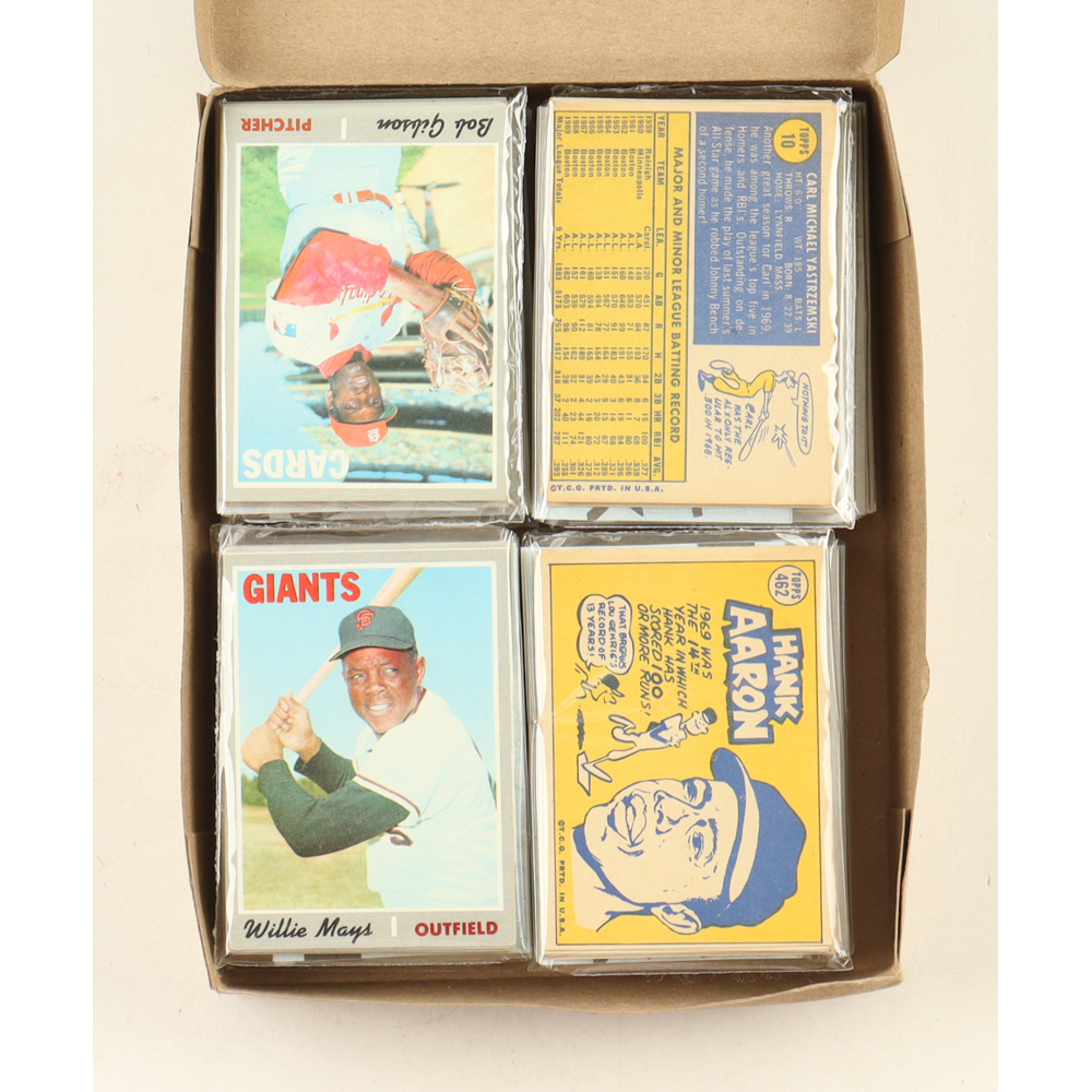 1970 Topps Baseball Cello Fun Pack Vending Box with (20) Packs ...