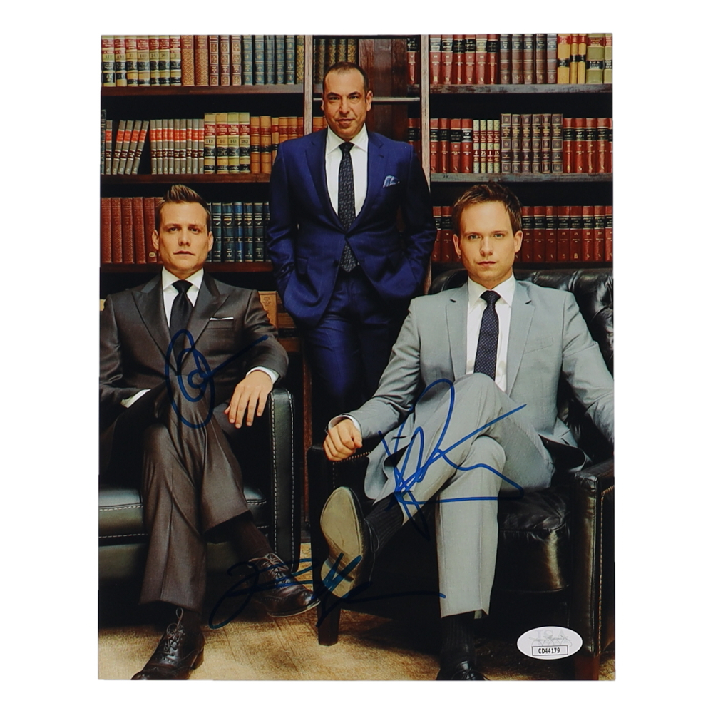 Gabriel Macht, Rick Hoffman & Patrick J. Adams Signed "Suits" 8x10 ...