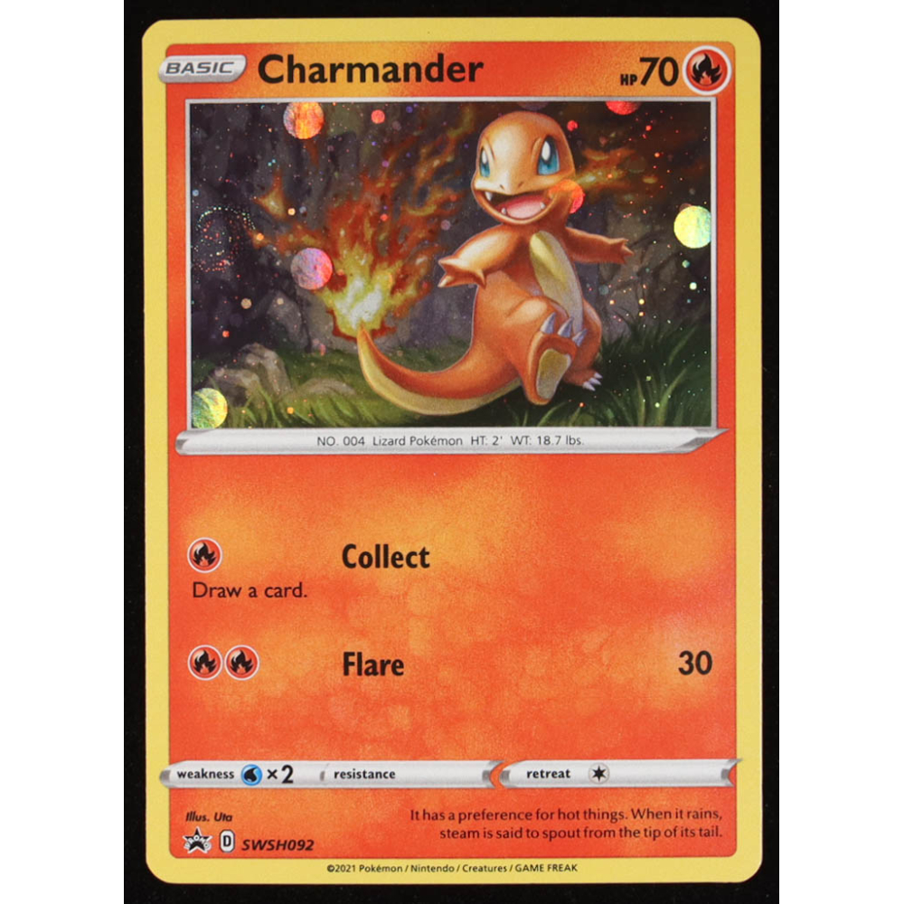 Charmander 2019-22 Pokemon Sword and Shield Black Star Promos #SWSH092 ...