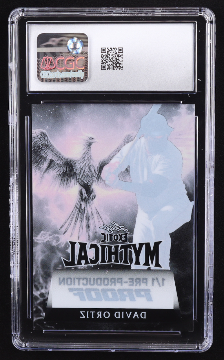 David Ortiz 2024 Leaf Exotic Mythical Phoenix Pre-Production Proof # ...