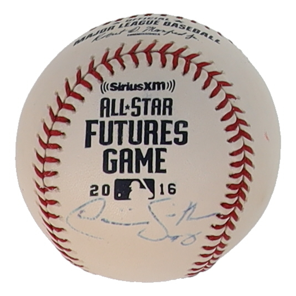 Dominic Smith Signed OML 2016 All-Star Futures Game Logo Baseball (JSA ...