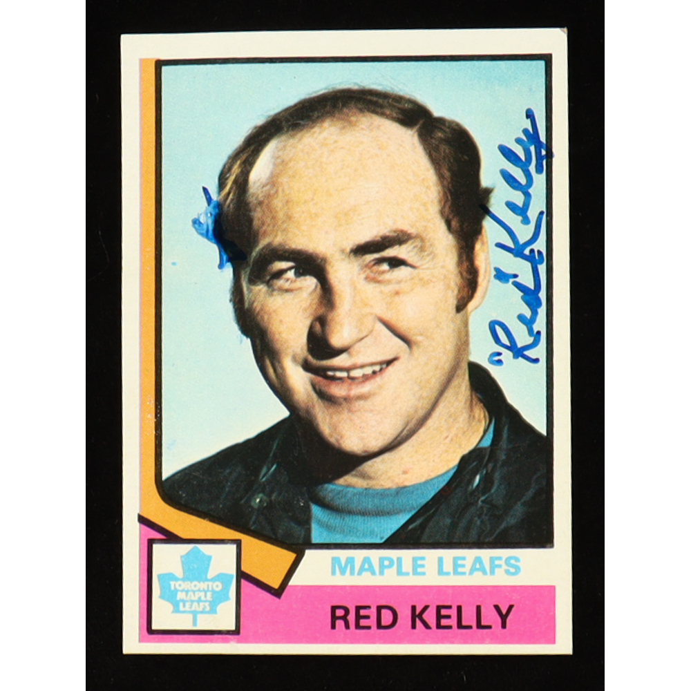 Red Kelly Signed 1974-75 Topps #76 (JSA) | Pristine Auction