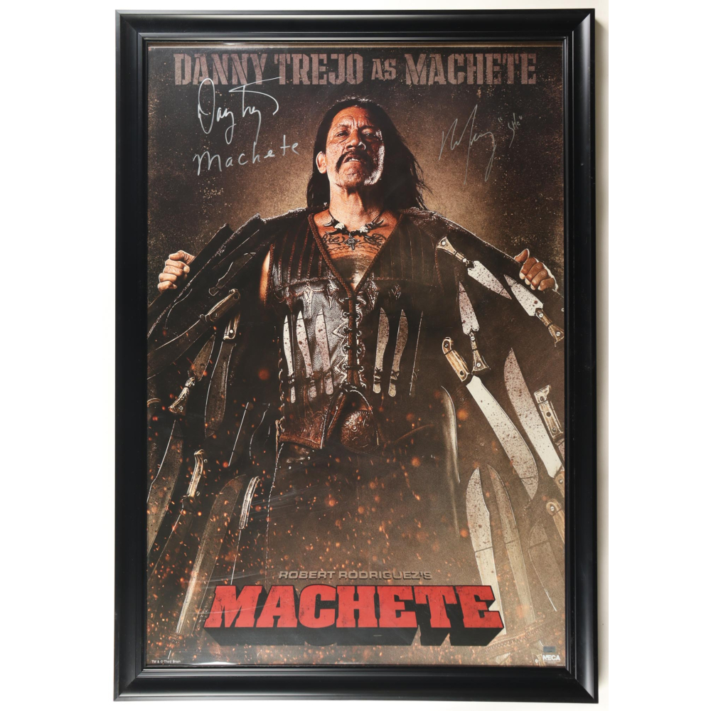Danny Trejo & Michelle Rodriguez Signed "Machete" 18x22 Custom Framed ...