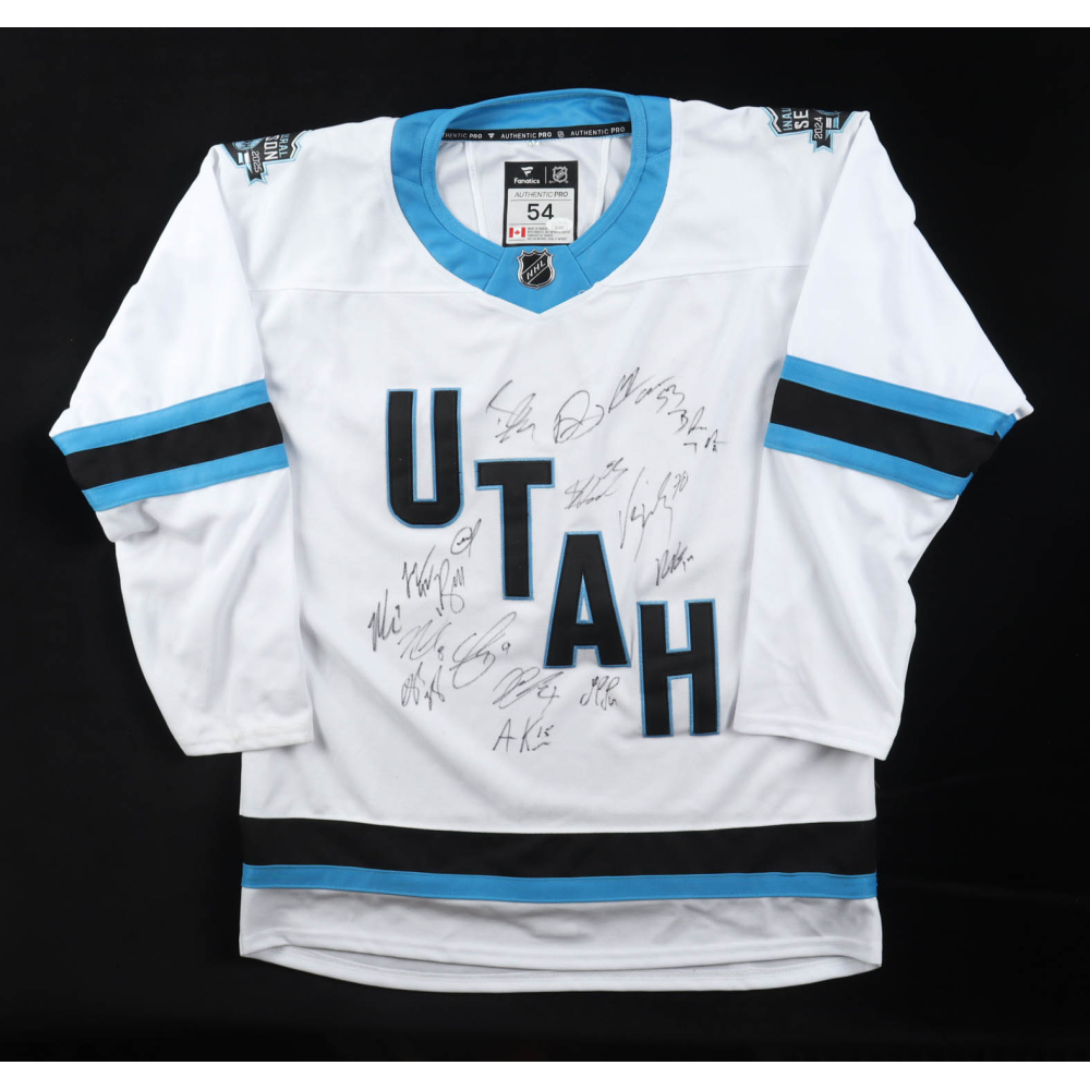 2024-2025 Utah Hockey Club Fanatics Authentic Jersey Team-Signed by (17 ...