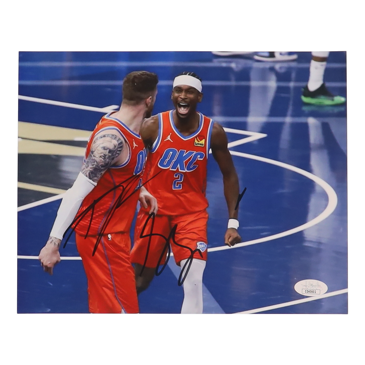 Shai Gilgeous-Alexander & Isaiah Hartenstein Signed Thunder 8x10 Photo ...