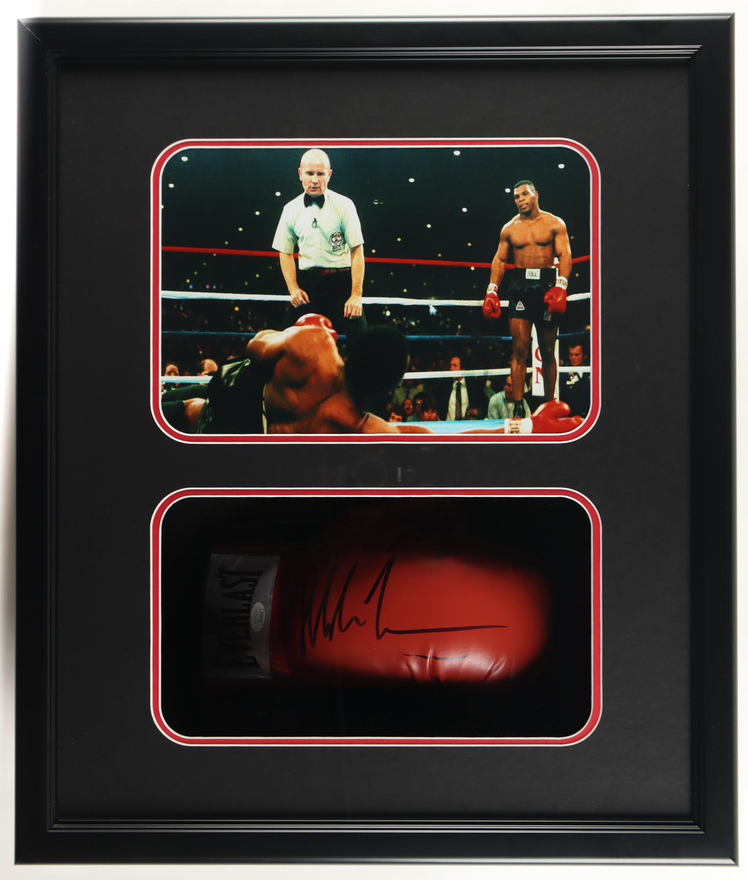 Mike Tyson Signed Custom Framed Shadowbox Everlast Boxing Glove Display ...