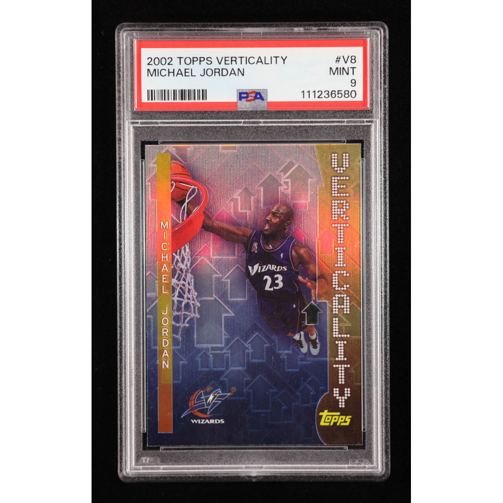 Michael Jordan 2002 Topps Verticality #V-8 (PSA 9) | Pristine Auction