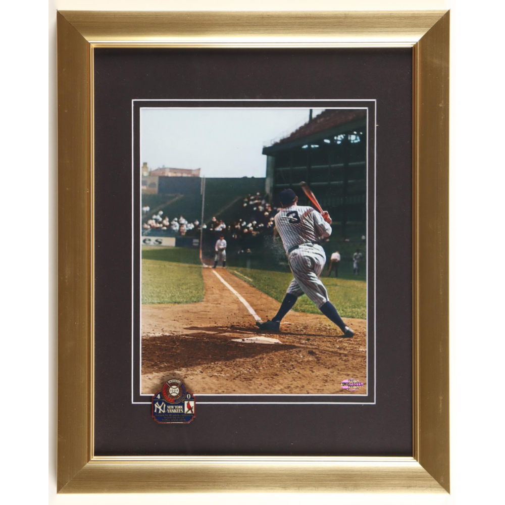 Babe Ruth Yankees Custom Framed Photo Display With Official 1928 World ...