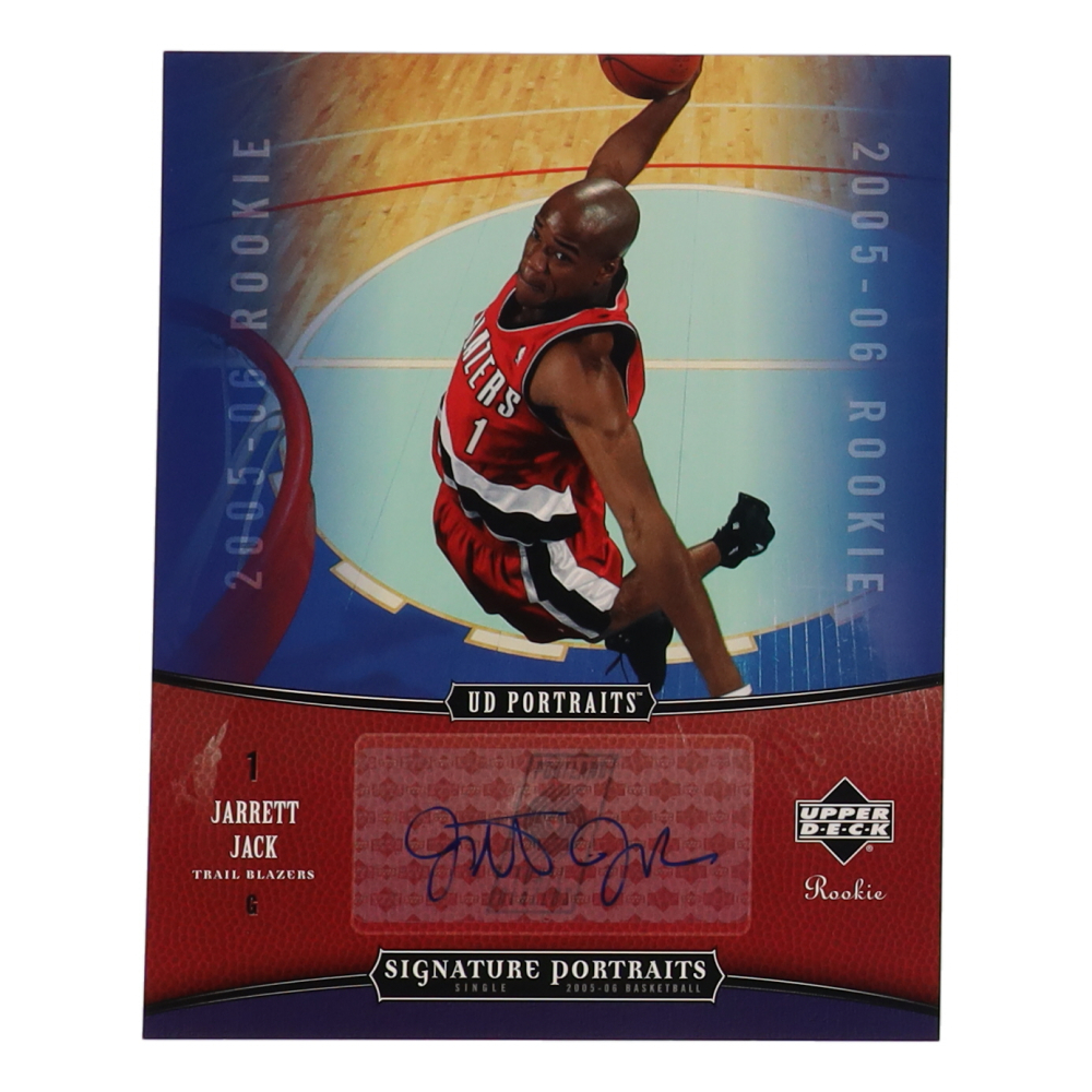 Jarrett Jack 2005-06 UD Portraits Signature Portraits 8x10 #JJ RC ...