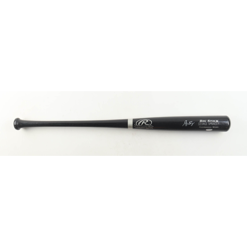 George Springer Signed Adirondack Personal Model Baseball Bat (Tristar ...