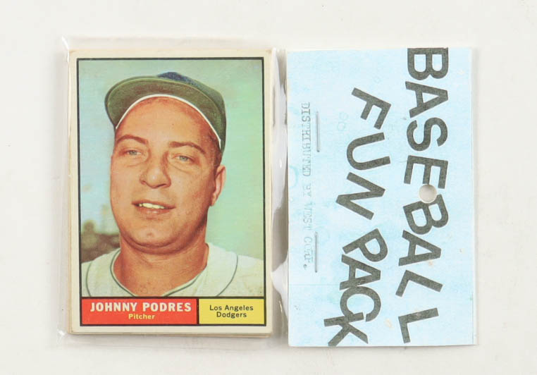 1961 Topps Baseball Card Fun Pack with (10) Cards | Pristine Auction