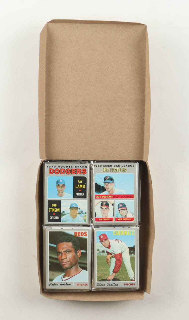 1970 Topps Baseball Cello Fun Pack Vending Box with (20) Packs ...