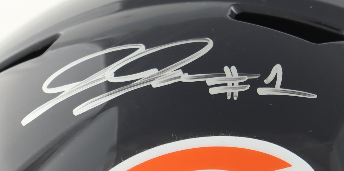 Jaylon Johnson Signed Bears Full-Size Speed Helmet (Schwartz ...