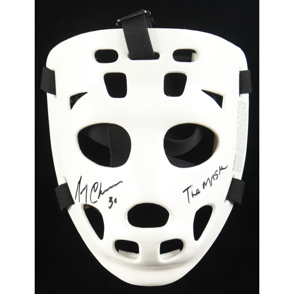 Gerry Cheevers Signed Throwback Hockey Goalie Mask Inscribed "The Mask ...