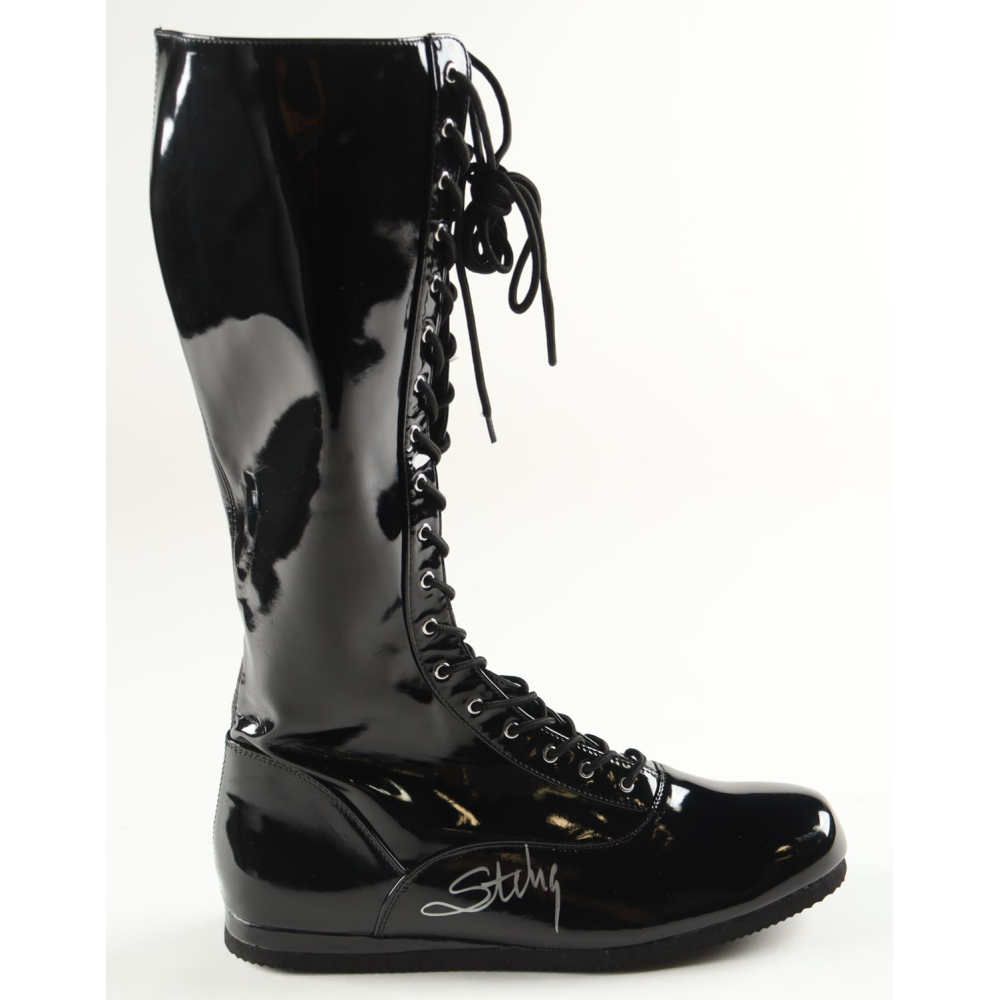 Sting Signed Wrestling Boot (Schwartz) | Pristine Auction