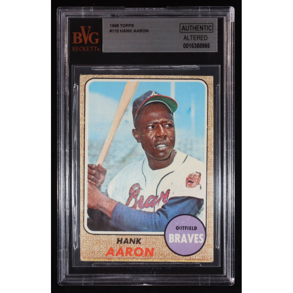 Hank Aaron 1968 Topps #110 (BVG) | Pristine Auction