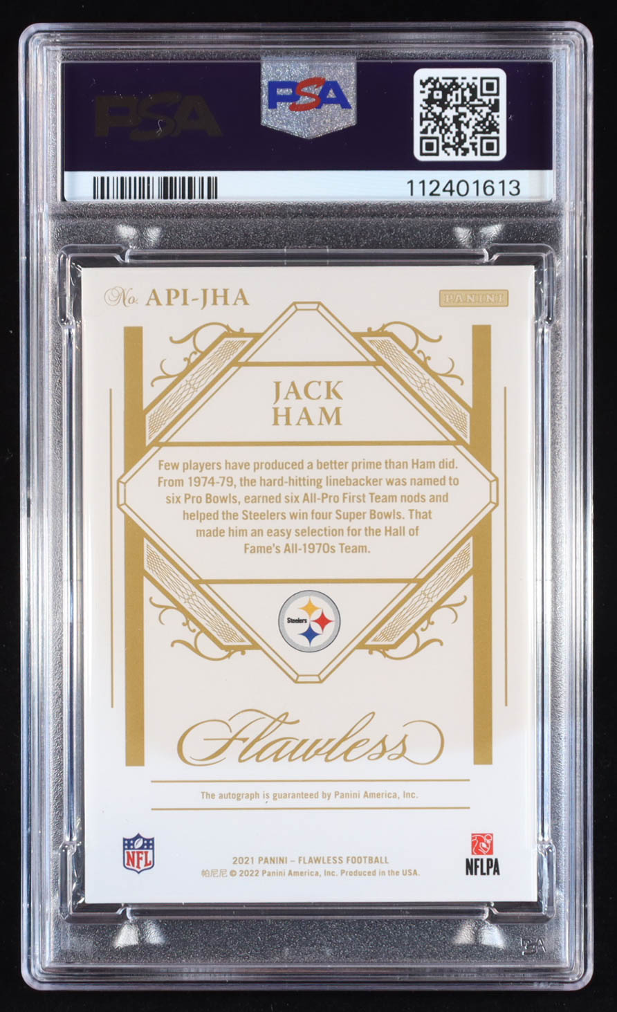Jack Ham Signed 2022 Flawless Update '21 All Pro Ink #APIJHA #18/25 ...