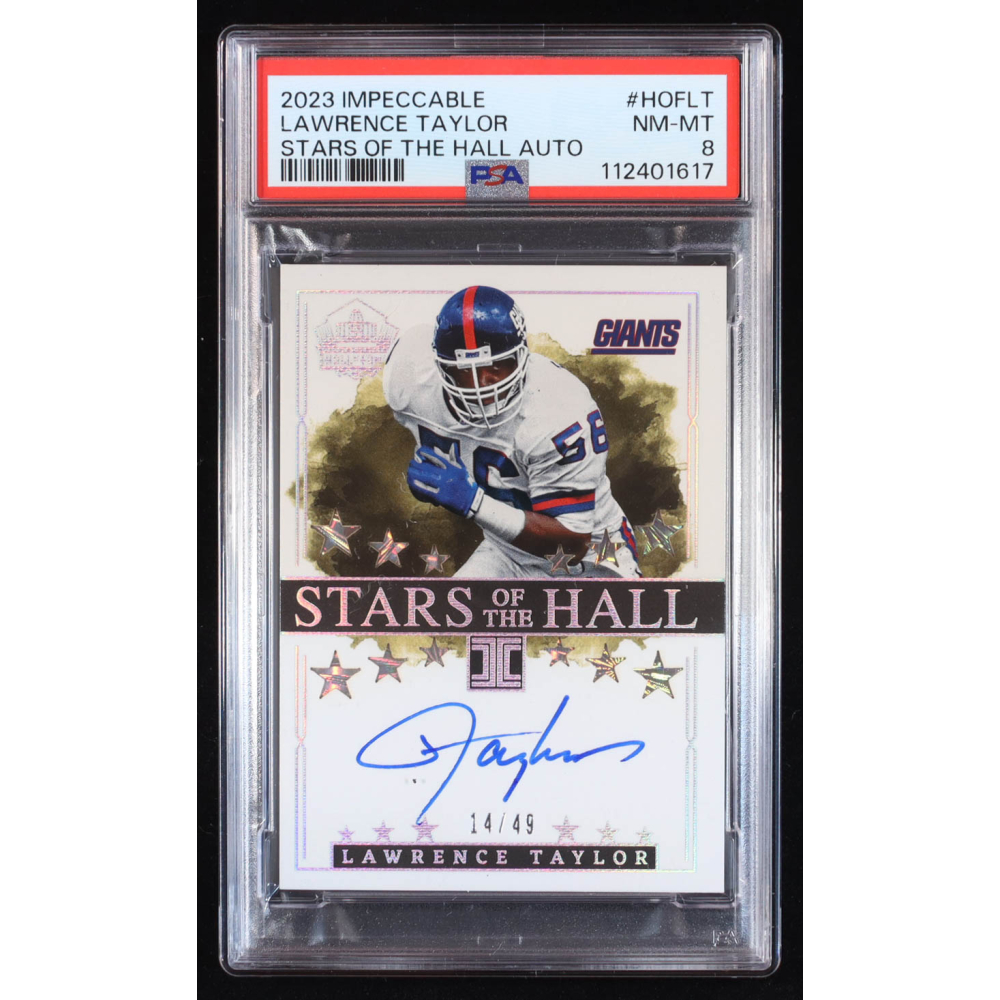 Lawrence Taylor Signed 2023 Panini Impeccable Stars of the Hall ...