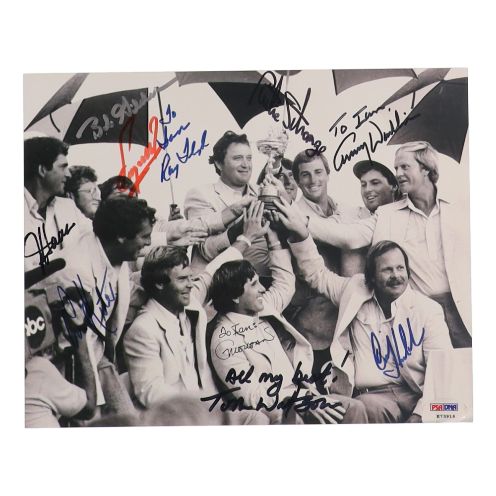 1983 Ryder Cup Players 8x10 Photo Signed by (10) with Tom Watson, Jay ...